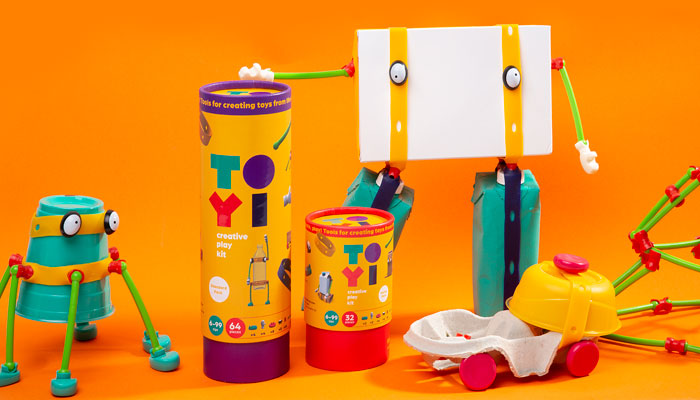 Toyi, a creative play kit that transforms ordinary items into toys ...
