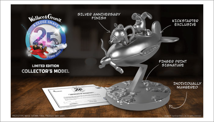 Aardman teams with Vine Lab on limited edition model celebrating 25th ...